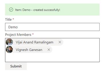 PnP People Picker Control In SharePoint Framework
